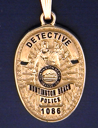 Huntington Beach, California Police Badge Charms