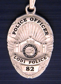 Lodi, California Police Badge Charms