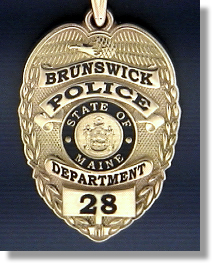 Brunswick, Massachusetts Police Badge Charms