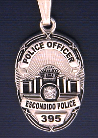 Escondido, California Police Badge Charms