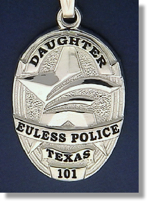 Euless, Texas Police Badge Charms