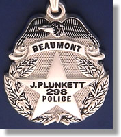 Beaumont Texas police Badge Charms