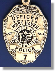 West Haven CT Police Badge Charms