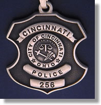 Cincinnati, Ohio Police Badge Charms