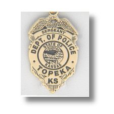 Topeka, Kansas Police Badge Charms