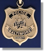 Baltimore County, Maryland Police Badge Charms