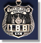 Troy, New York Police Badge Charms
