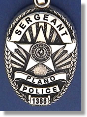 Plano, Texas Police Badge Charms