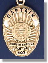 University of Texas System Police Badge Charms