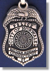 City of Norwalk, CT police Badge Charms