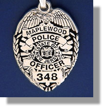 Maplewood County, New Jersey Police Badge Charms