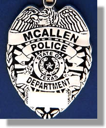 McAllen, Texas Police Badge Charms