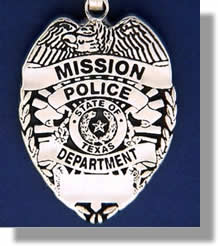 Mission, Texas Police Badge Charms