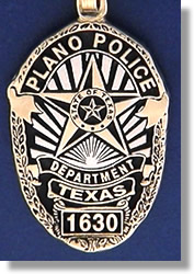 Plano, Texas Police Badge Charms