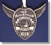 Union Pacific, California Police Badge Charms